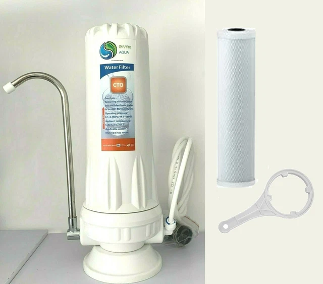 SINGLE STAGE COUNTER top water filter desktop water purifier(CTO) $59. ...