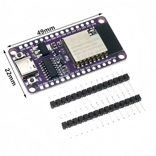 C2 DEVELOPMENT BOARD with WiFi BLE 13 GPIO Ports for Peripheral Control ...