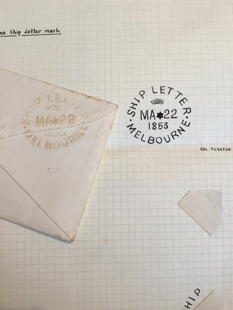 1. AUSTRALIAN SHIPS Letter. Melbourne. 1853. Letter Posted In ...