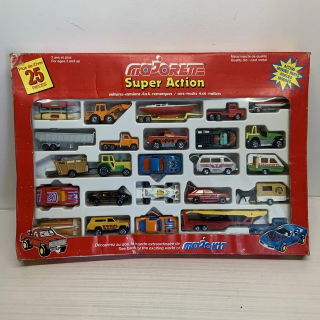 MAJORETTE FRANCE COFFRET Super Action ref 925 lot 25 pièces voitures ...