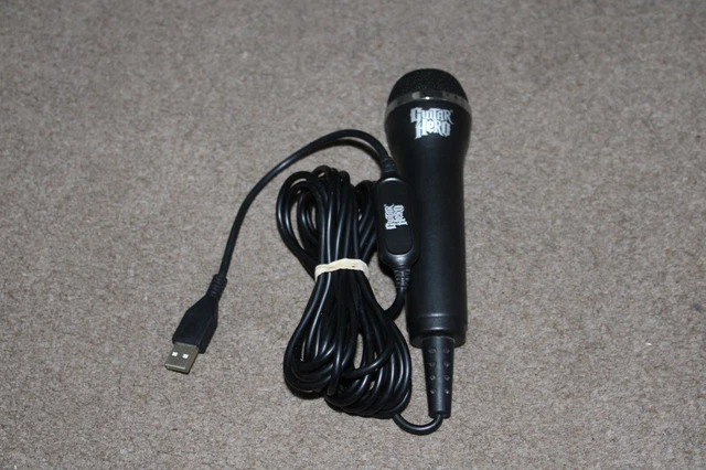 OFFICIAL LOGITECH GUITAR Hero USB Microphone Mic for PS3 Wii Xbox 360 ...