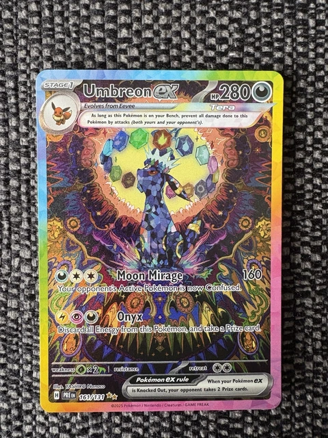 POKEMON PRISMATIC EVOLUTIONS 161/131 Umbreon EX Special Illustration ...