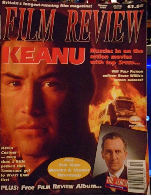 FILM REVIEW MAG 1994 Oct KEANU REEVES/Kevin Costner/Bruce Willis/PETER ...