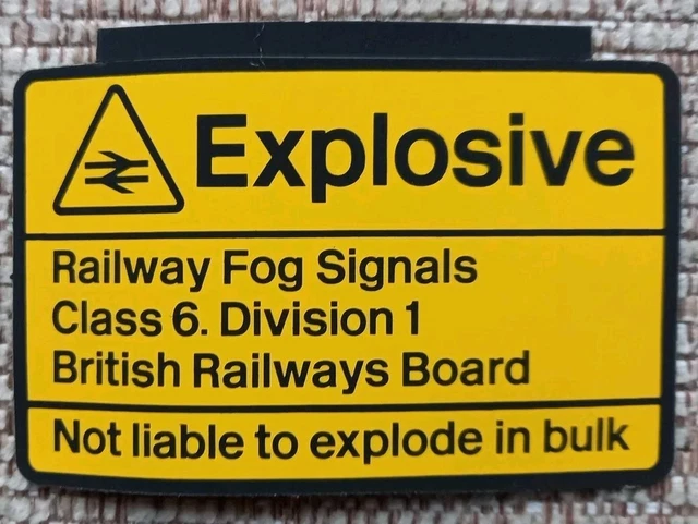 BRITISH RAILWAYS BOARD Sticker Label Explosive For Detonator Container ...