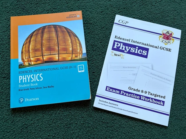 PEARSON EDEXCEL IGCSE Physics Student Book and CGP Exam Practice Questions £3.95 - PicClick UK