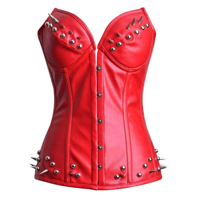 MISS LEATHER GORGEOUS Red Leather Bold and Beautiful Waist Training ...