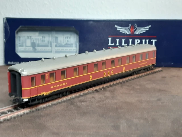 LILIPUT H0 383701 Schürzenwagen Schlafwagen Mitropa der DB mit OVP EUR ...