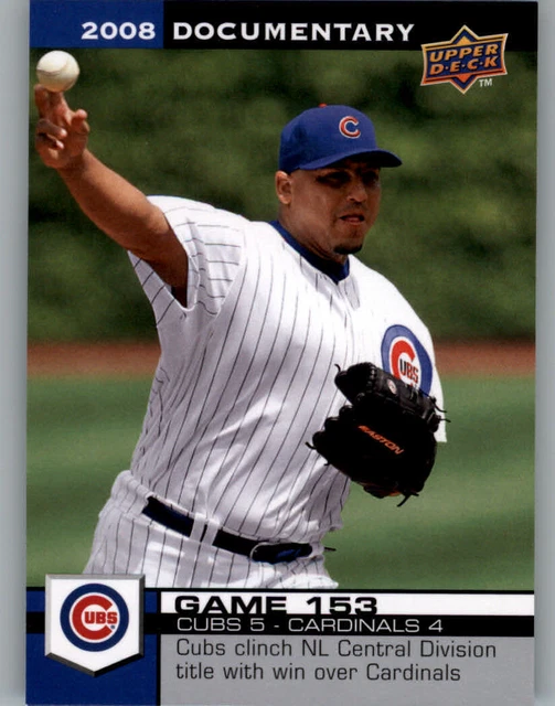 CARTE DE BASEBALL documentaire 2008 Upper Deck Cubs Chicago #4547 ...
