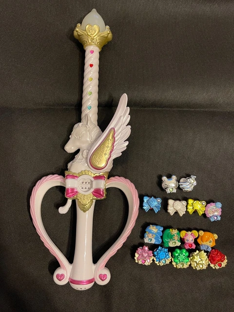 GLITTER FORCE SMILE Precure Princess Candle & Toy Pact Compact Charm ...