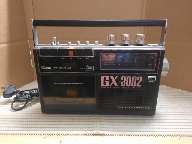 NATIONAL PANASONIC GX 3002 3 Band Radio Cassette $45.00 - PicClick AU