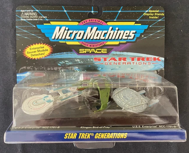 MICRO MACHINES SPACE Star Trek Generations Galoob 1994 nuovo con ...