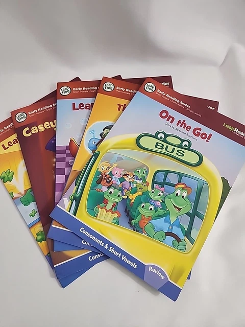 LEAPFROG LEAPREADER LEARN to Read Short Vowels Phonics Volume 1-5 Book ...
