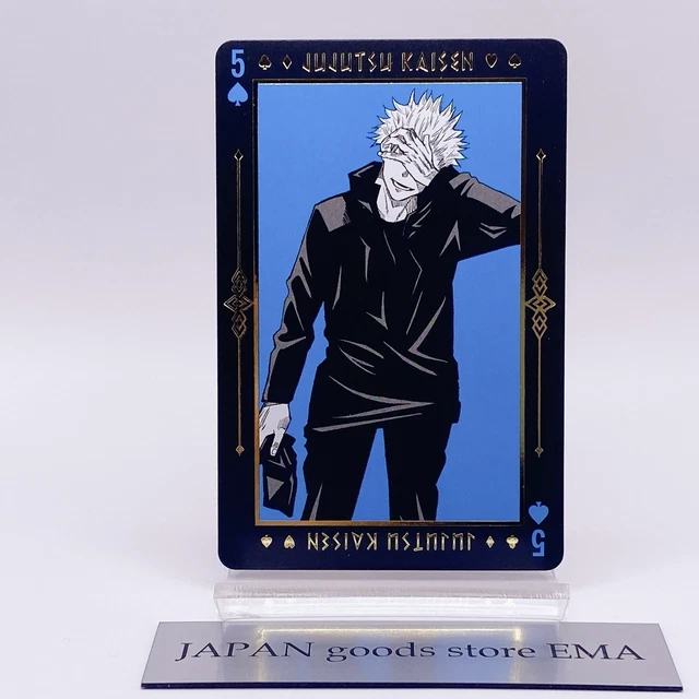 SATORU GOJO JUJUTSU Kaisen Foil Stamping Playing Card Jump Anime Manga ...