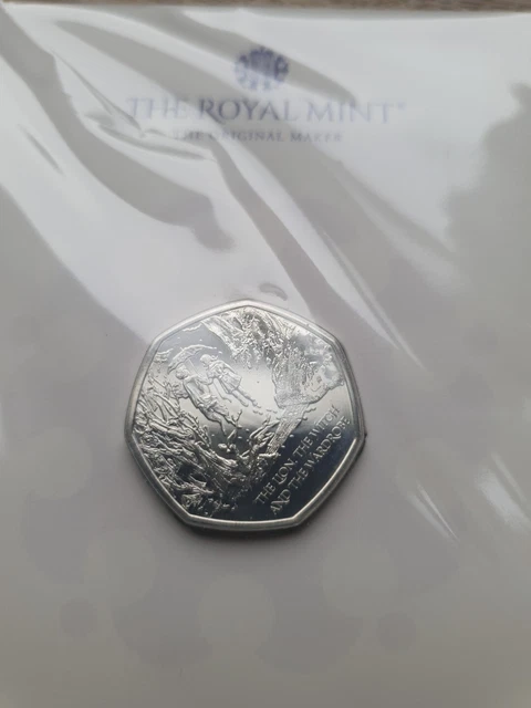 2023 NARNIA LION Witch Wardrobe UK 50p BU Coin Royal Mint Sealed Pack £1.00 - PicClick UK