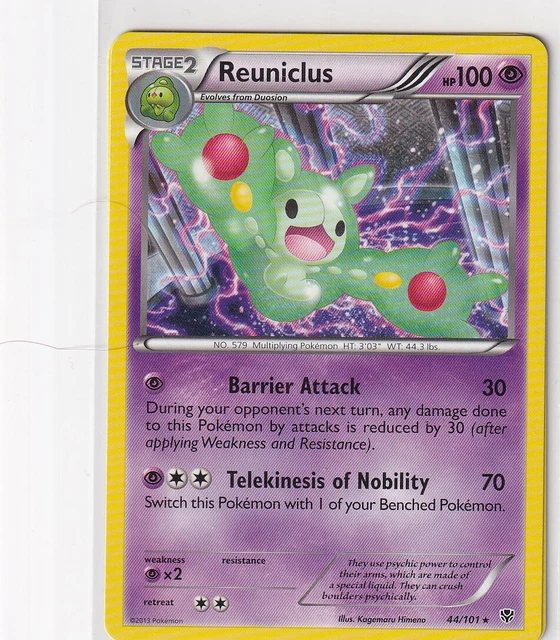 POKEMON CARTE PLASMA Blaster Numéro 44/101 Reuniclus Anglais EUR 1,61 - PicClick FR