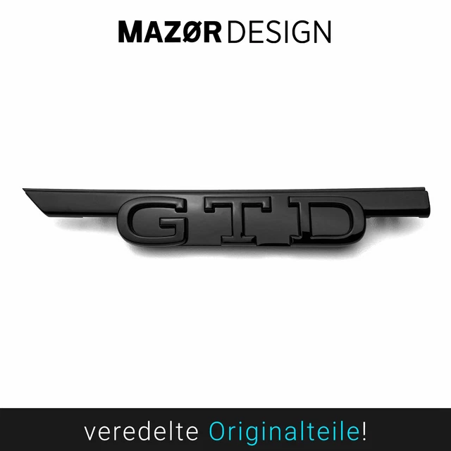 VW GOLF 8 GTD emblem lettering front front black painted £52.15 ...