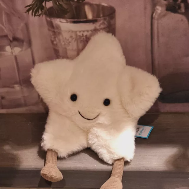 New Jellycat I Am Amuseable Cream Star Soft Plush Toy New Tags Bnwt £75