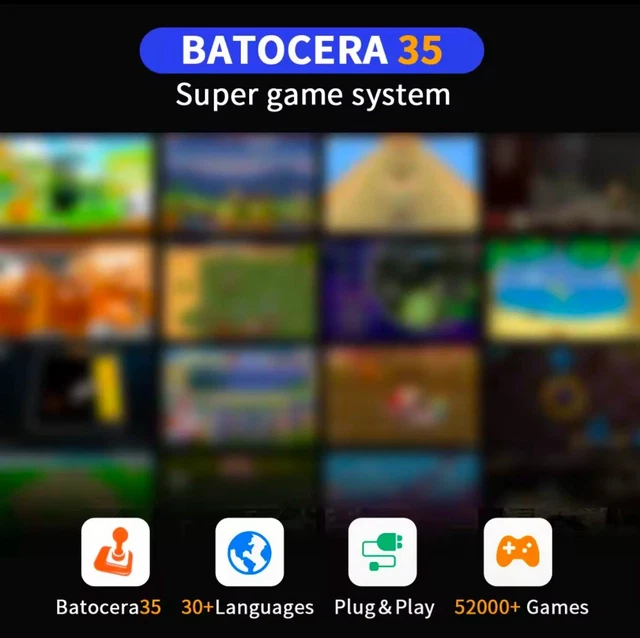 BATOCERA 35 500GB External HDD Retro Game Drive 48000+ Games PS2 PS3 ...