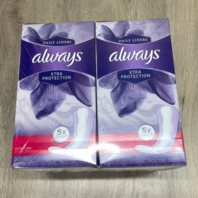ALWAYS DAILY EXTRA Protect Liners Xtra Long Length Absorbant 184 Ct NEW ...