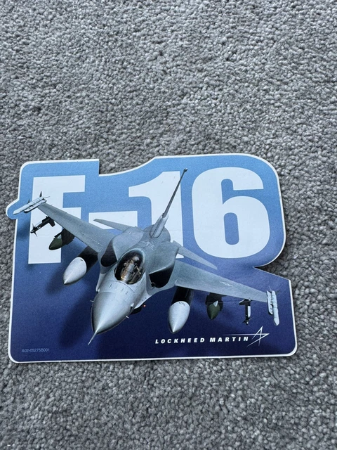 LOCKHEED MARTIN F-16 Sticker, 125mm x 90mm £2.99 - PicClick UK