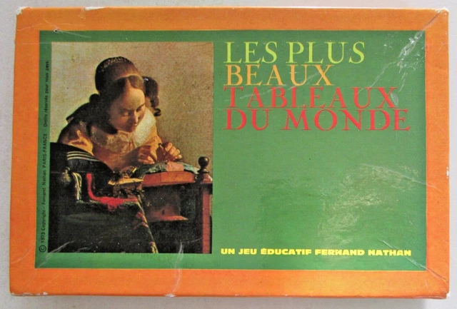 JEU DE CARTES éducatif Nathan Les plus beaux tableaux du monde Manque 1 ...