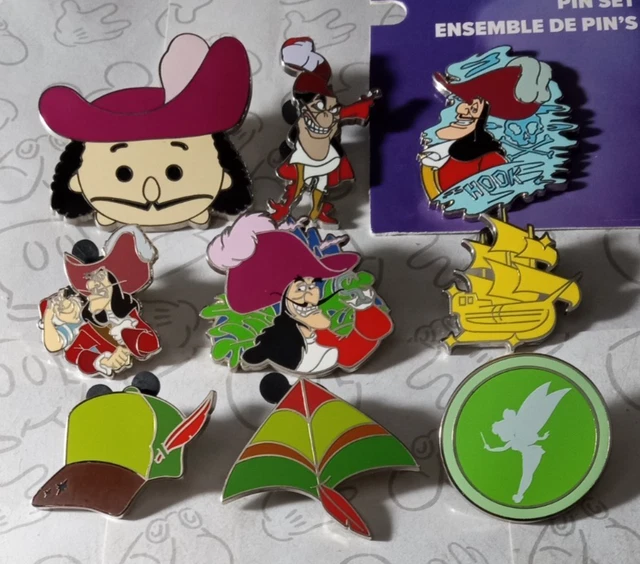 PETER PAN TINKER Bell Captain Hook Choose a Disney Pin £11.39 - PicClick UK
