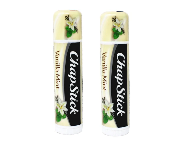 CHAPSTICK VANILLA MINT Skin Protectant Lip Balm Tube, 0.15 Ounce - 2 ...