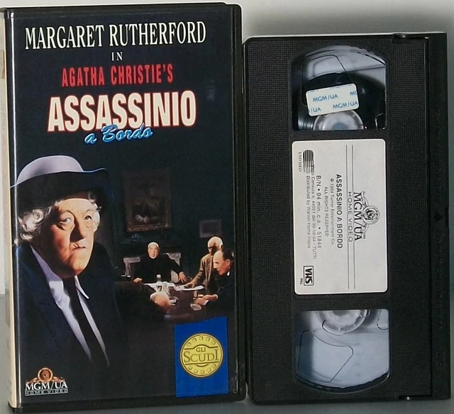 ASSASSINIO A BORDO FILM VHS AGATHA CHRISTIE Margaret Rutherford EUR 6 ...