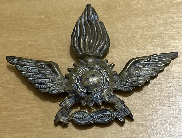 WW2 ITALIAN ORIGINAL Army Transport drivers cap badge 1935-45 No Lugs £ ...