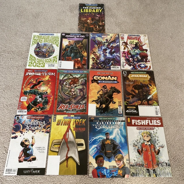 FREE COMIC BOOK Day 2023 Unstamped!! Spiderman/Venom/DC/Image/IDW!! lot ...