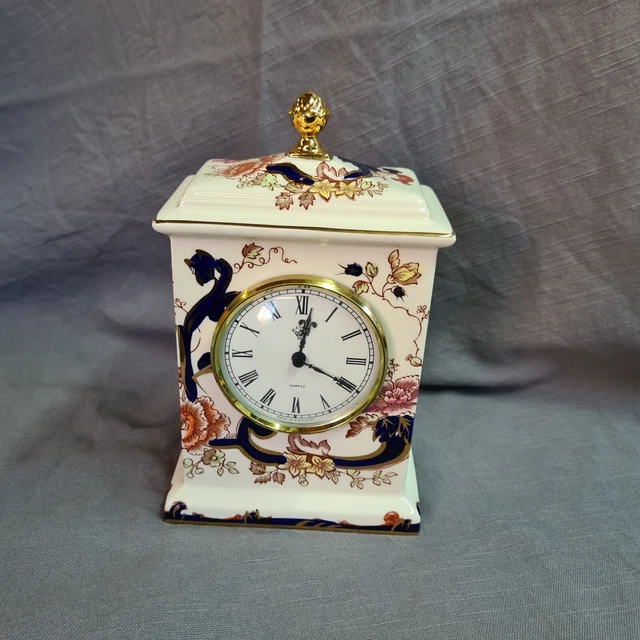 MASONS IRONSTONE BLUE mandalay clock £30.00 - PicClick UK