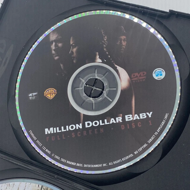 MILLION DOLLAR BABY DVD 2-Disc Full-Screen Clint Eastwood Hilary Swank ...