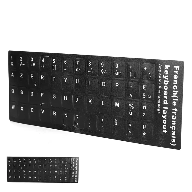 FRENCH KEYBOARD STICKER Replacement Keyboard Sticker For Desktop PC ...