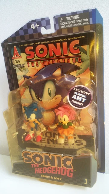 SONIC THE HEDGEHOG and Amy Rose Figures and Sonic Genesis Archie Comic ...