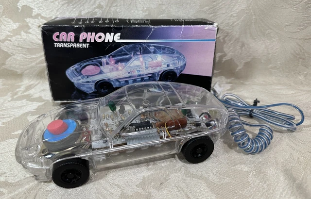 VINTAGE CAR SHAPED Telephone - Light Up Transparent Landline Phone ...