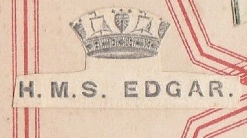 HMS EDGAR ROYAL Navy Rare Vintage Military Paper Crest EUR 1,40 ...