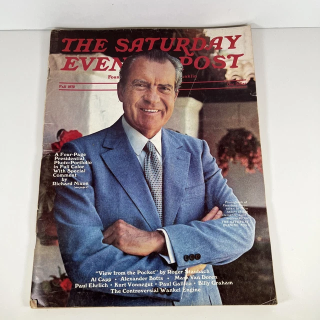 RICHARD NIXON THE Saturday Evening Post Magazine Roger Staubach Fall ...