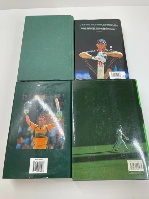 AUTOBIOGRAPHY BOOKS CRICKET Legends Gilchrist Waugh Ponting Hayden hard ...