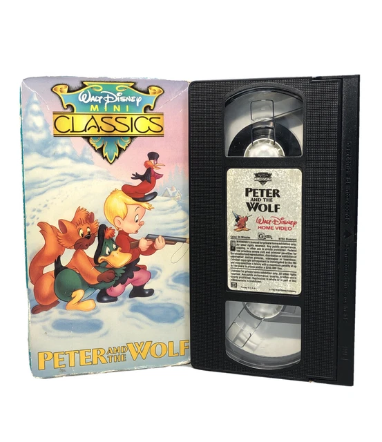 Peter And The Wolf Vhs Walt Disney Mini Classics Rare Htf Vcr Tape
