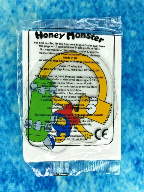 QUAKER OATS HONEY Monster The Simpsons Magni-Finder Glass 2001 Sealed ...