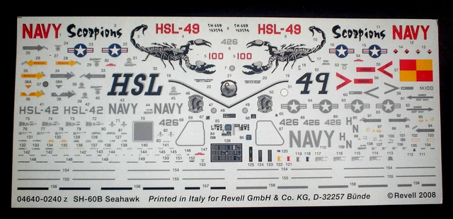 NEW REVELL 04640 1/48 Scale SH-60B Seahawk PLUS Eduard FE329 Interior ...
