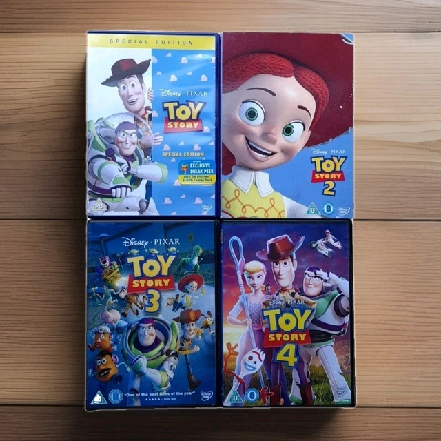TOY STORY 1, 2, 3 & 4 DVD - Disney Pixar Animated Adventure - 4 Film ...