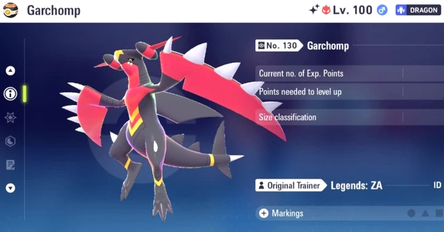 POKÉMON LEGENDS ZA Shiny Alpha GARCHOMP Z BUILD MAX IVS EVS LV100 £1.44 ...