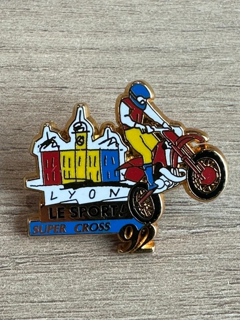 PIN'S SPORT LYON Motocross Super Cross 1992 Arthus Bertrand EUR 5,00 ...
