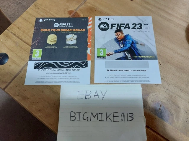 FIFA 23 SONY PlayStation 5 digital edition + Ultimate team code. £24.99 ...