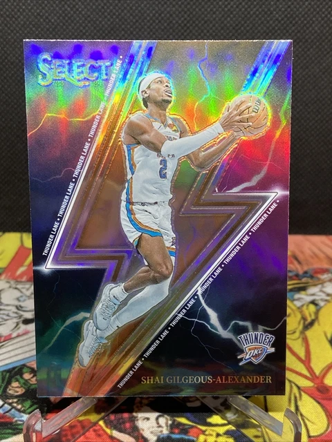 2023-24 PANINI SELECT Shai Gilgeous-Alexander Thunder Lane argent Prizm ...