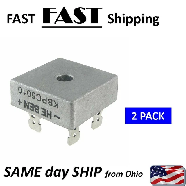 DIODE BRIDGE RECTIFIER 1000V - 50A Max. -- 1000 volt -- 50 amp MAX ...