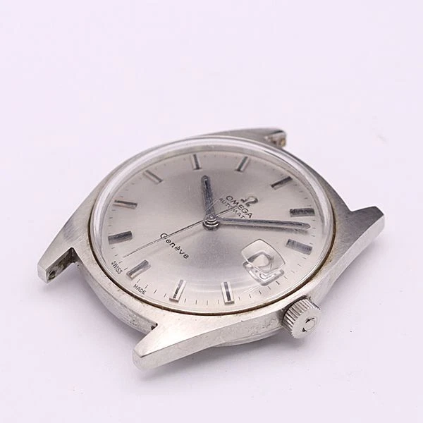OMEGA AT/AUTOMATICO 166.041 Ginevra Data Quadrante Argento Solo Uomo ...