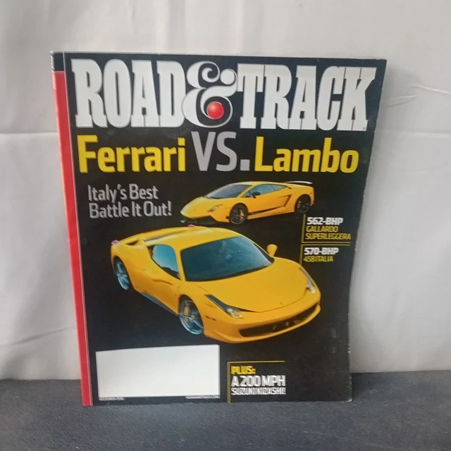 ROAD & TRACK Magazine December 2010 Ferrari Vs Lambo Luxury Sport Cars ...