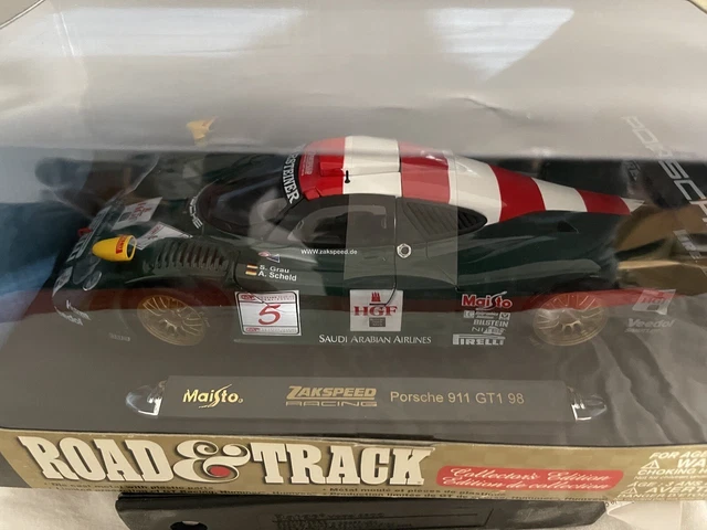 ROAD & TRACK Porsche 911 GT1 1:18 Scale Diecast Model $200.00 - PicClick CA